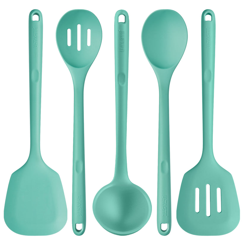 U-Taste Silicone Kitchen Cooking Utensils Set with High Heat Resistant ...